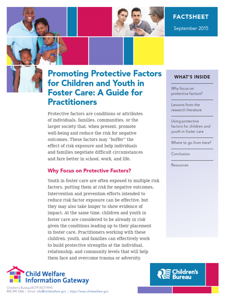 Promoting Protective Factors in Foster Care | PDF | Foster Care | Child ...