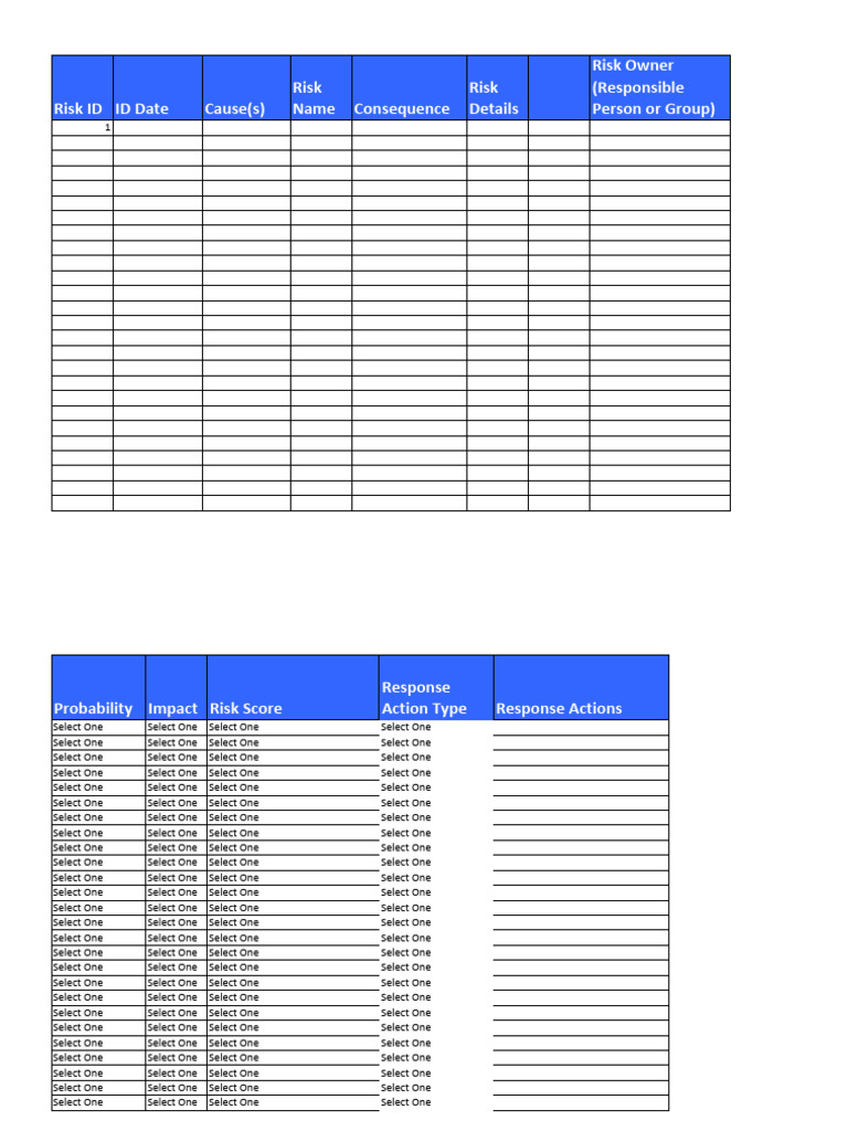 Risk Management Matrix Template | PDF