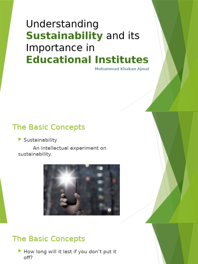 Understanding Sustainability and Its Importance in Educational ...
