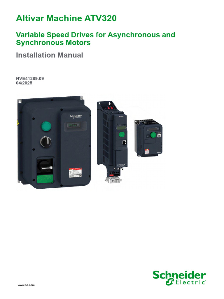 Altivar 320 Installation Guide | PDF | Electric Motor | Direct Current
