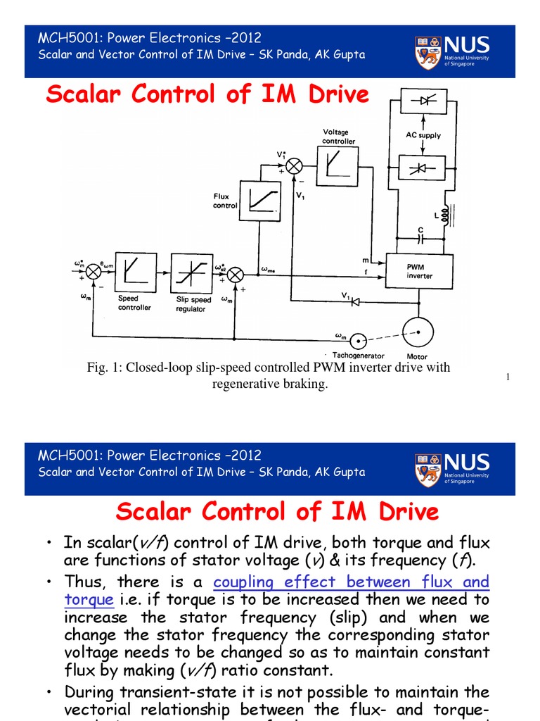 Scalar and Vector Control of IM Drive | PDF | Electrodynamics | Electronics