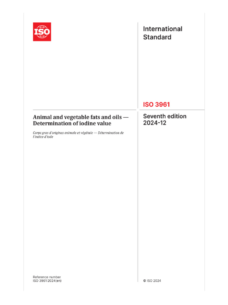 Iso 3961-2024 | PDF