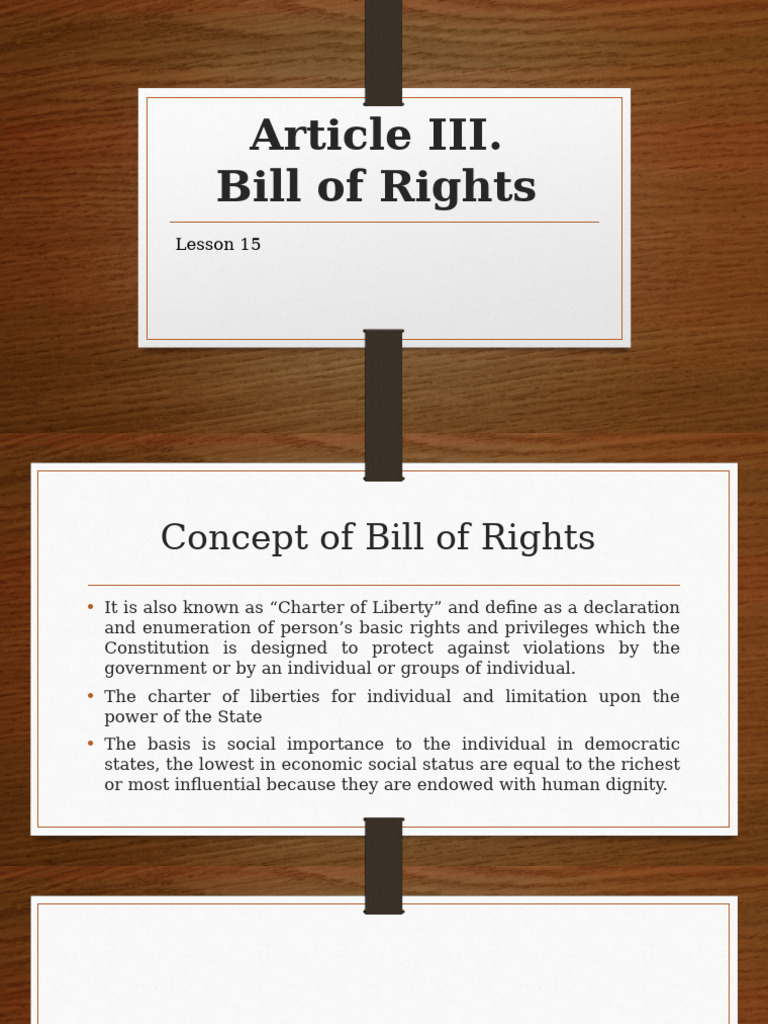 Lesson 15 Bill of Rights | PDF | Double Jeopardy | Search And Seizure