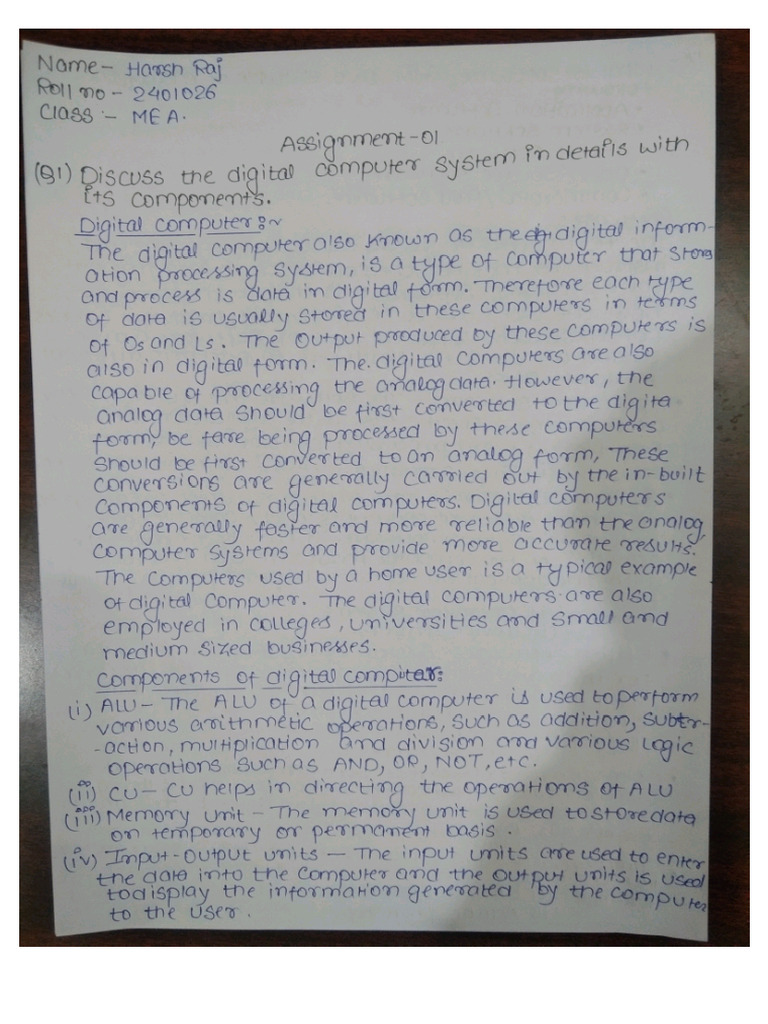 Theory Assignment | PDF