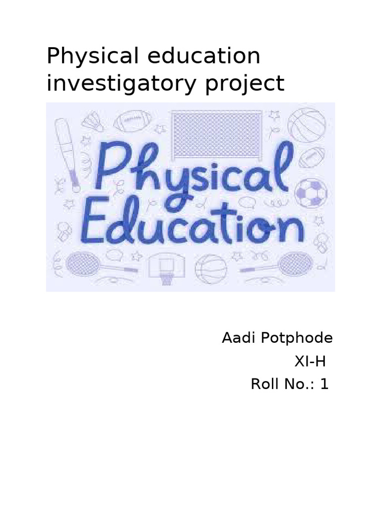 Physical Education Investigatory Project | PDF | Breathing | Exhalation