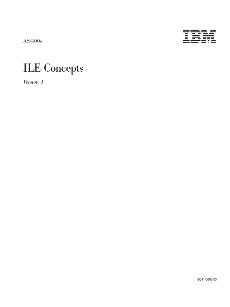 ILE Concepts | PDF | Ibm Rpg | Ibm System I