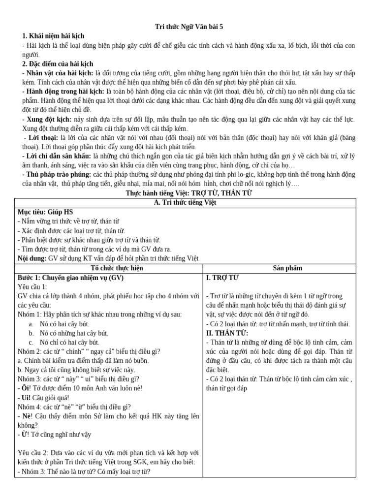 Tri TH C NG Văn Bài 5 | PDF