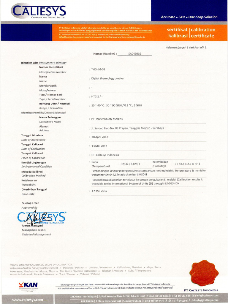 Digital Thermohygrometer TGH Im 01 | PDF