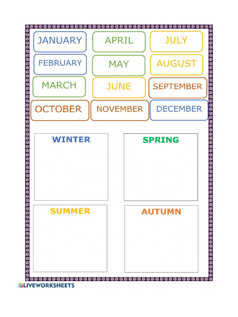 Months and Seasons | PDF