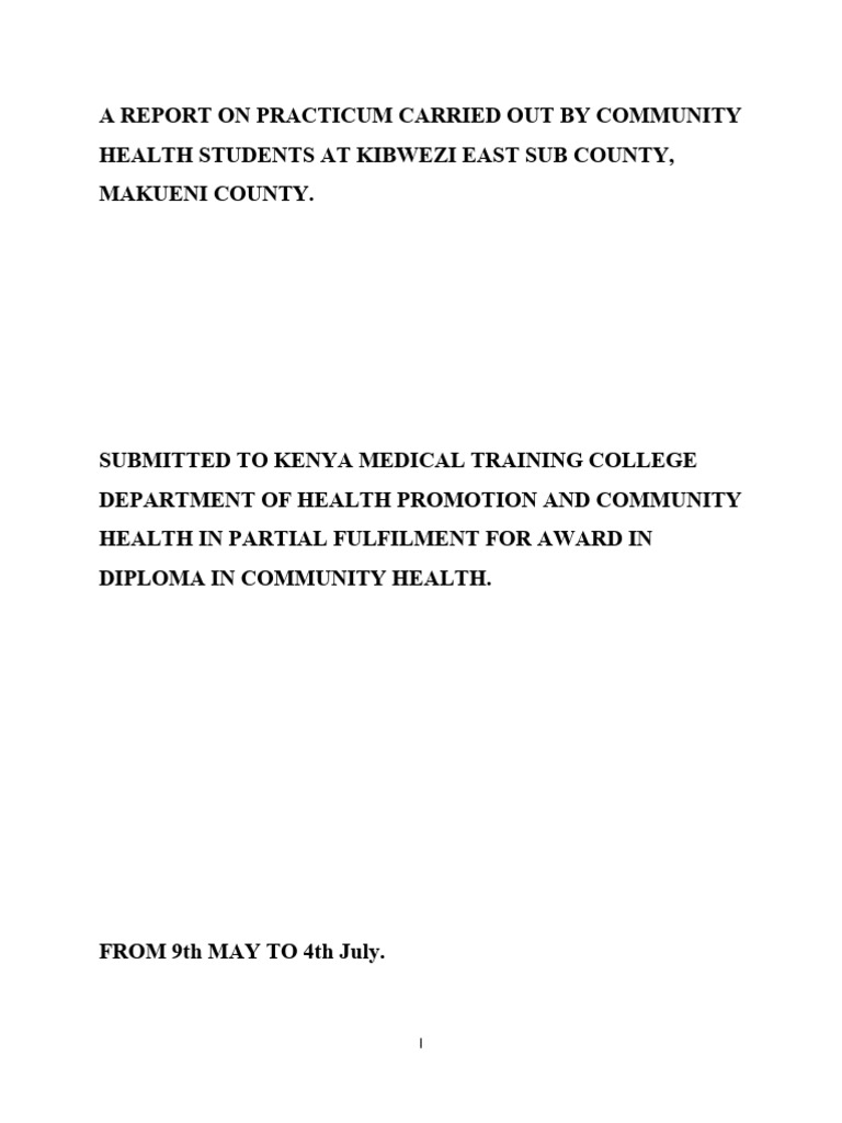 Cover Page | PDF | Hospital | Medicine
