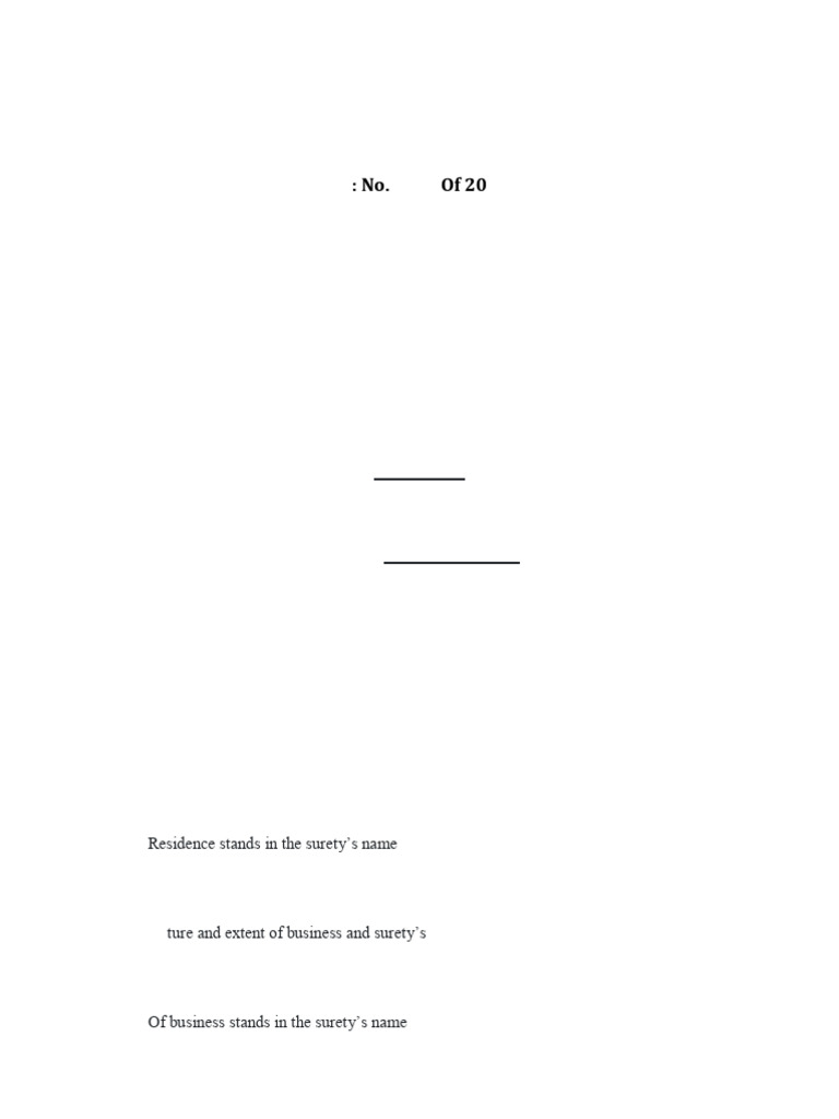 Surty Affidavit | PDF