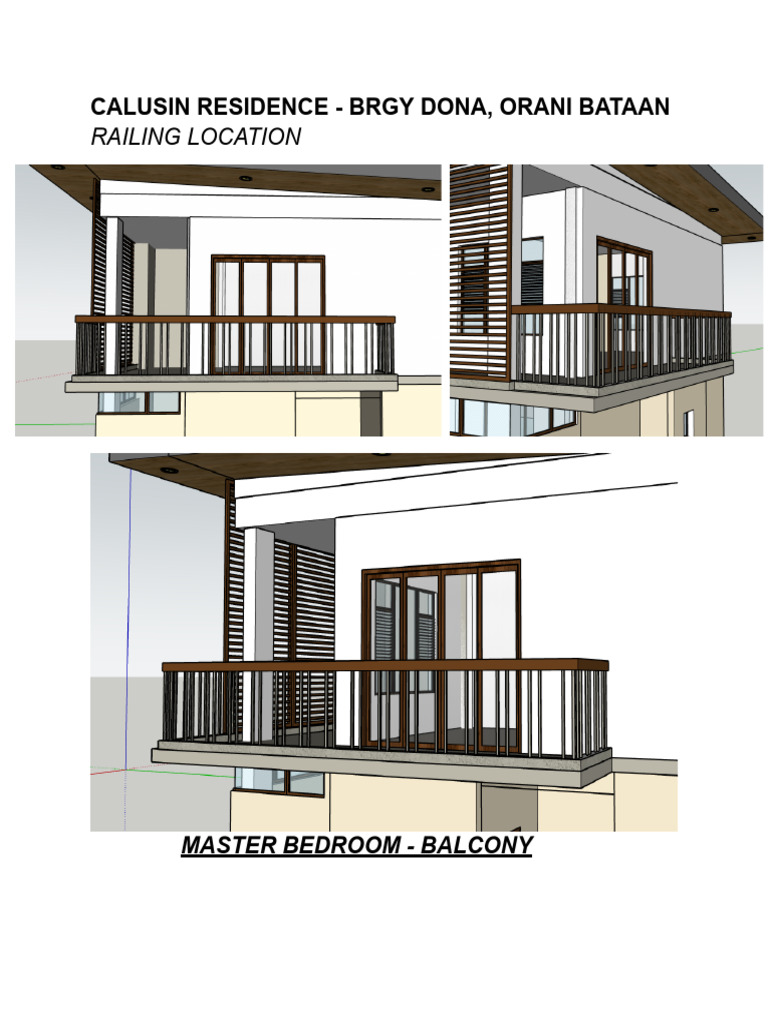 Calusin Residence Railing Location | PDF