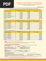 Uon Fee Structure | PDF | Banks | Fee