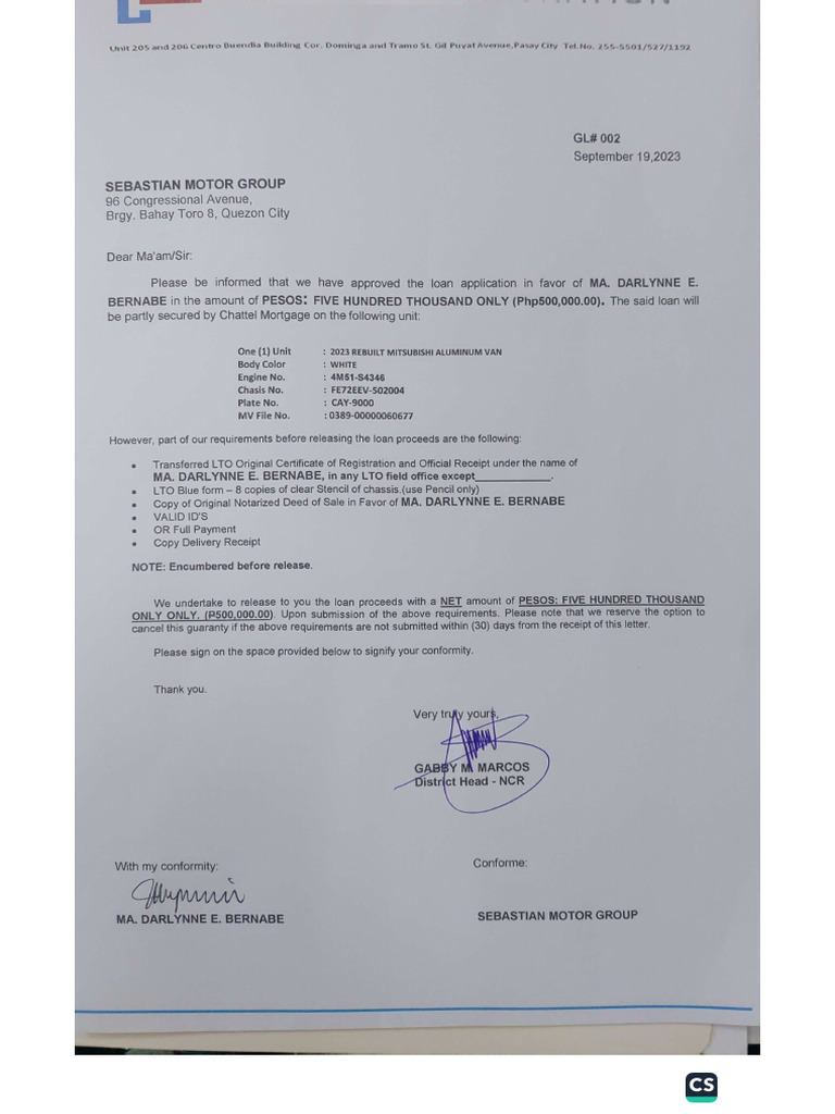 Letter of Guarantee | PDF