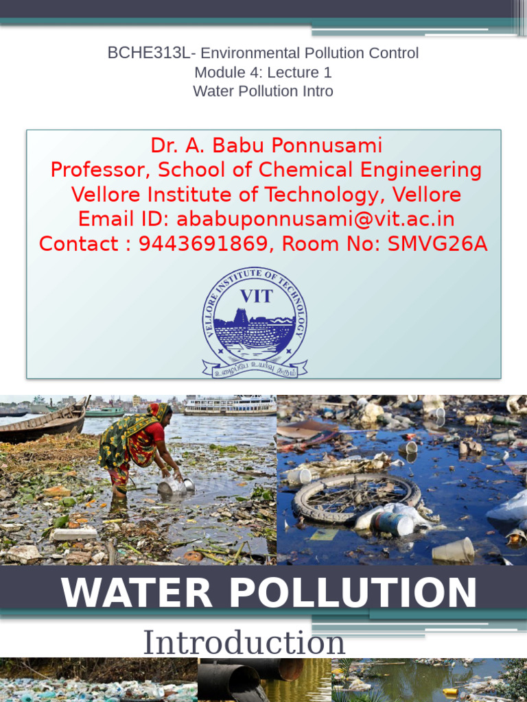 Introduction to Water Pollution | PDF | Water Pollution | Water