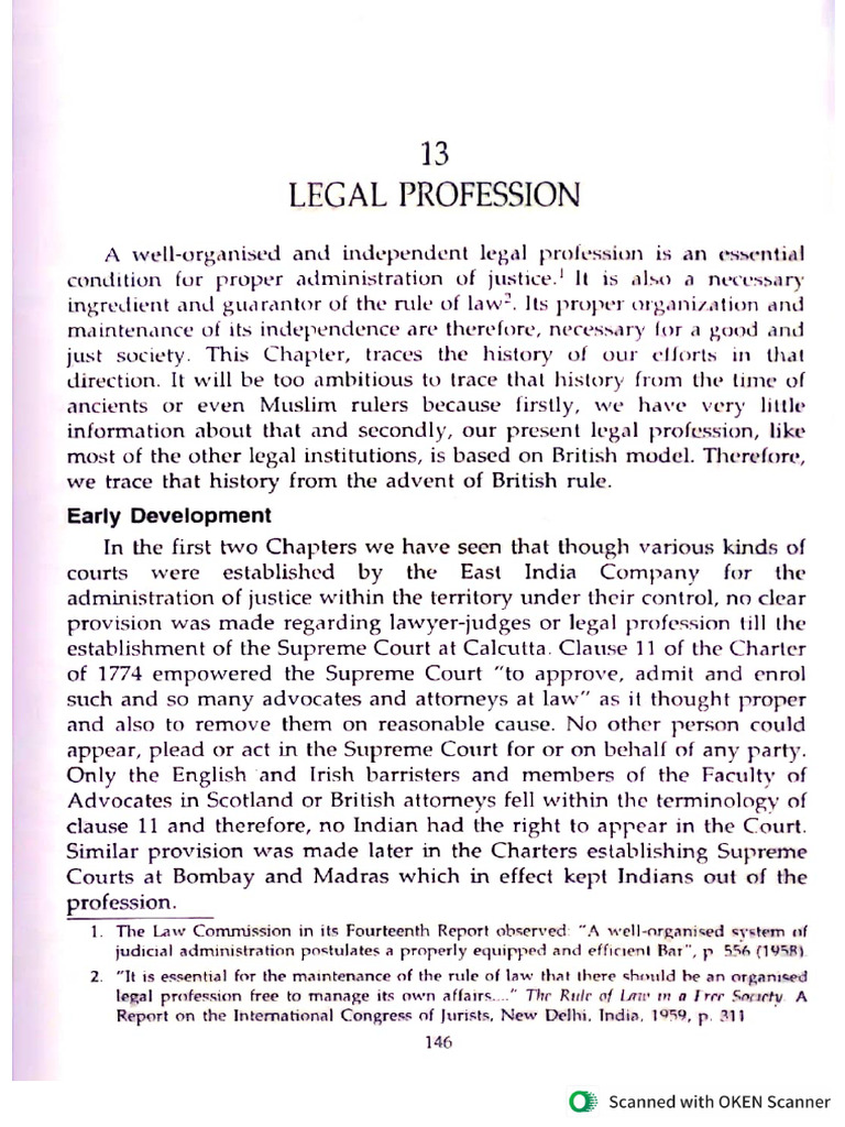 Development of Legal Profession | PDF
