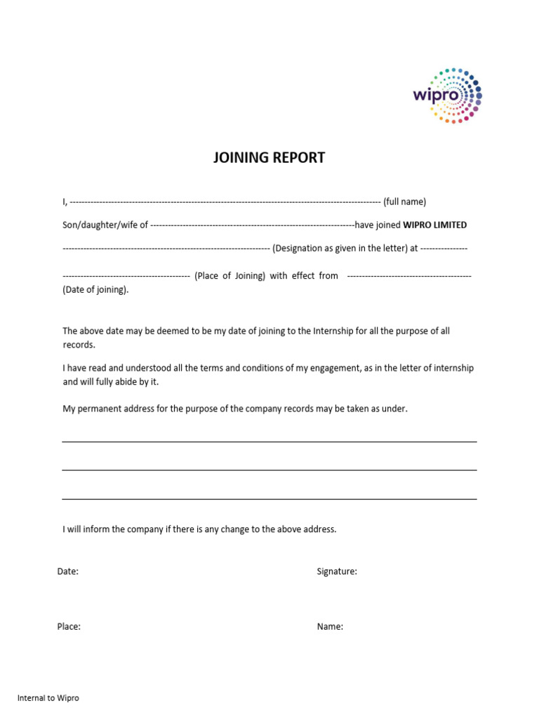Joining Report | PDF