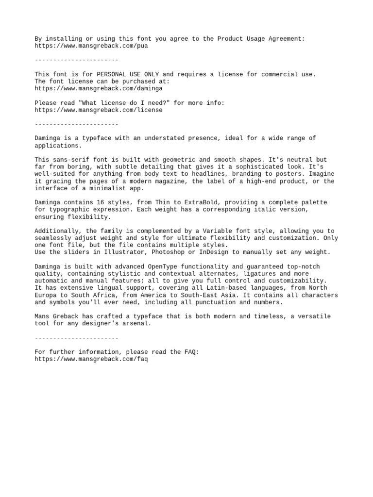 Read Before Any Use | PDF