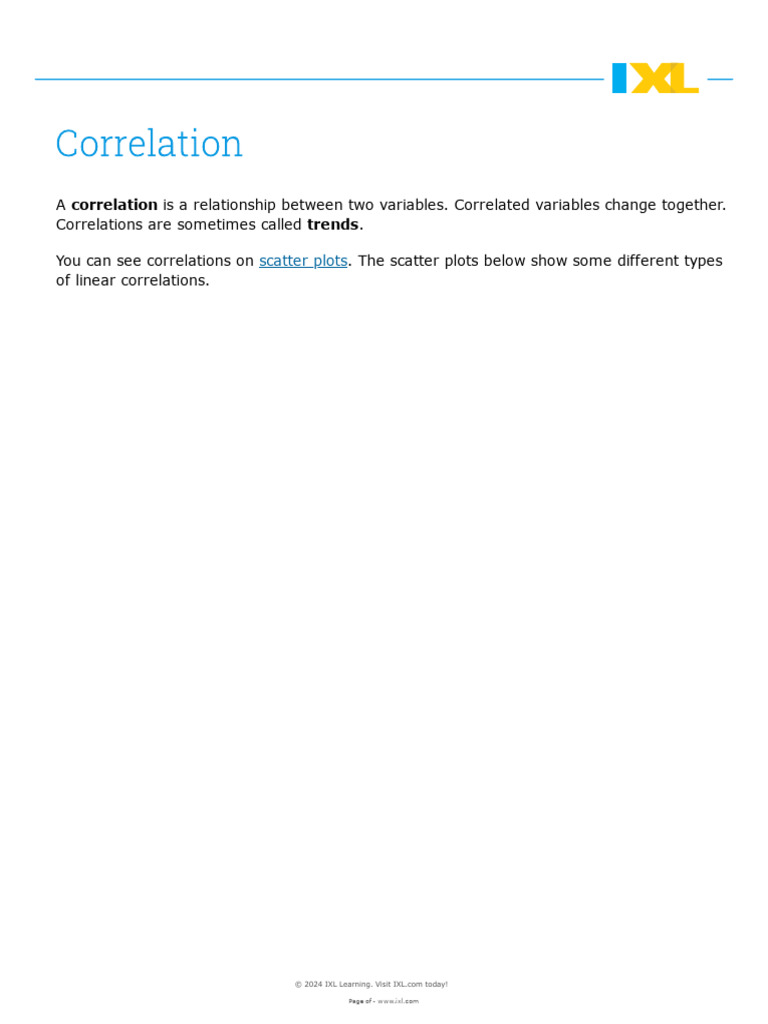 Correlation | PDF | Scatter Plot | Statistical Analysis