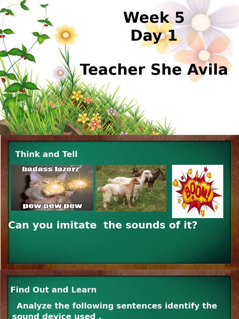Grade 5 PPT English Q1 W5 Day 1-5 | PDF | English Language