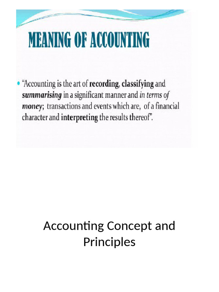 Accounting Concepts and Principles Guide | PDF | Equity (Finance ...