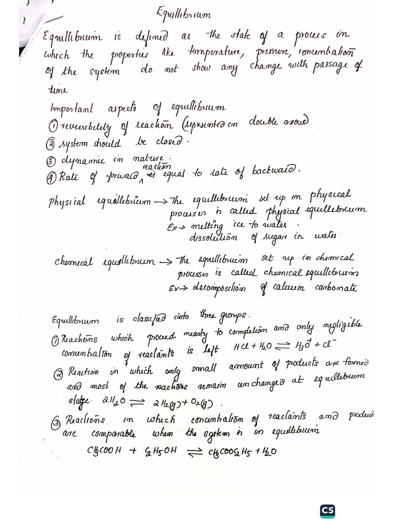 Equilibrium Notes | PDF