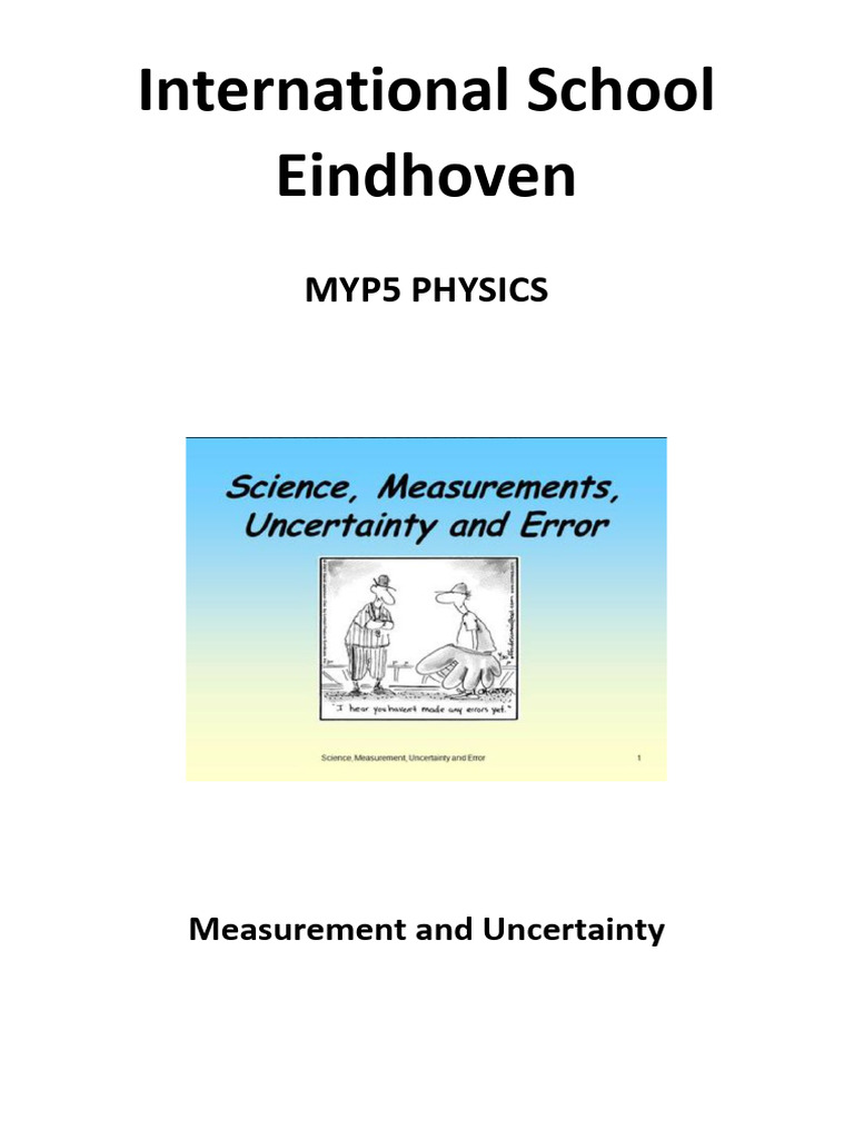 MP5 Measurement and Uncertainty Packet | PDF