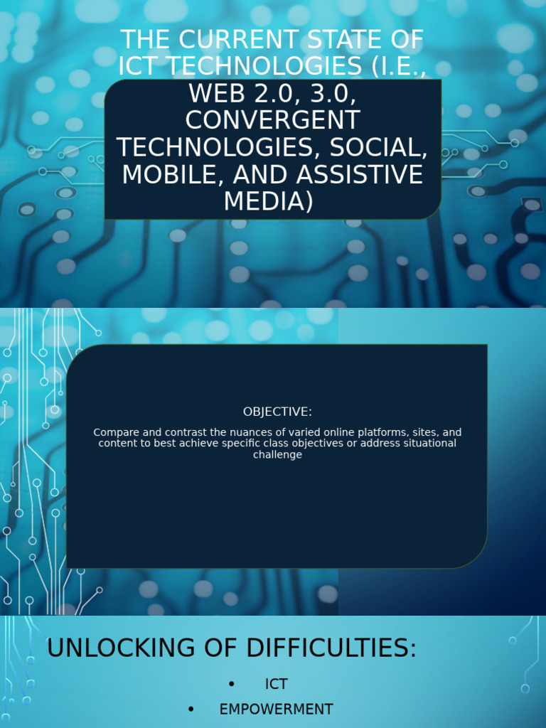 Evolution of ICT Technologies Overview | PDF | Internet Of Things ...