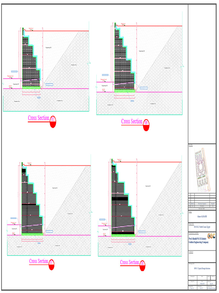 RW11 Typical Design Sections Overview | PDF | Civil Engineering