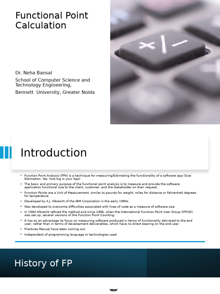 Lecture 3 - Function Points Calculation 2 | PDF | System | Function (Mathematics)