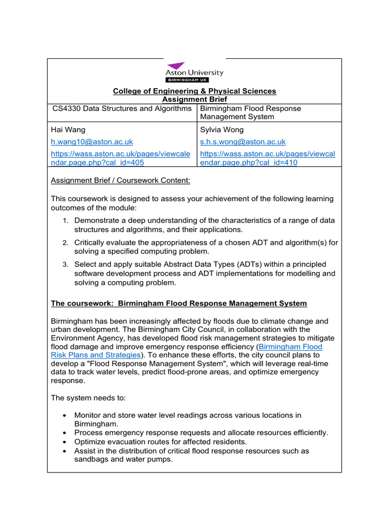 CS4330 - Coursework - 2025 T3 | PDF | String (Computer Science ...