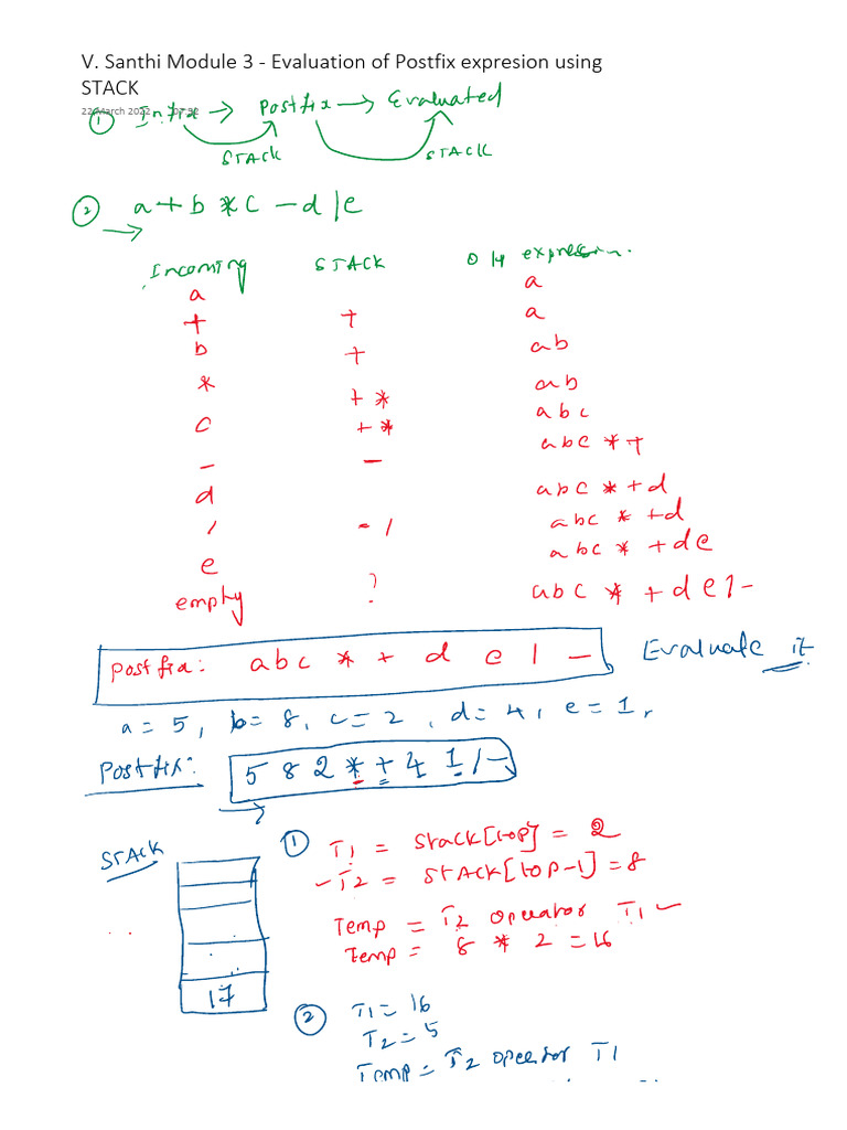 Evaluate Postfix Expression Pdf