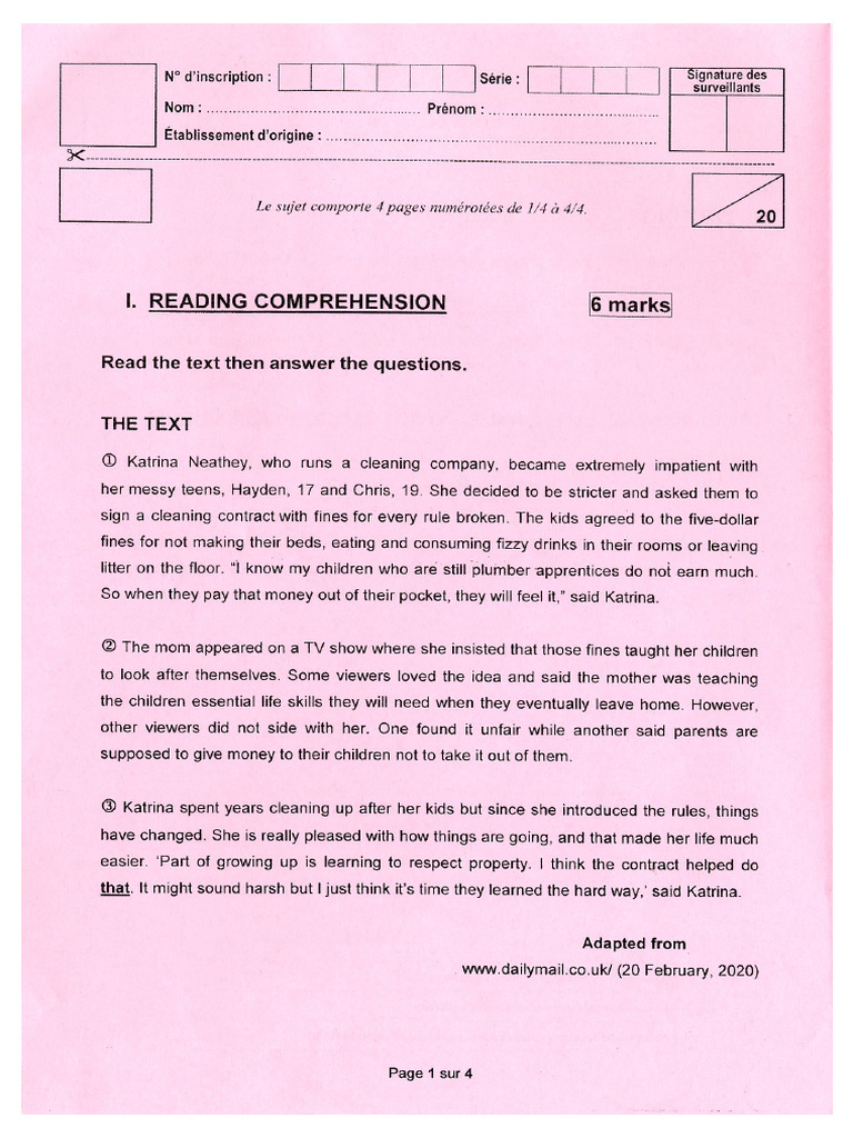 Concours 9eme 2022 | PDF