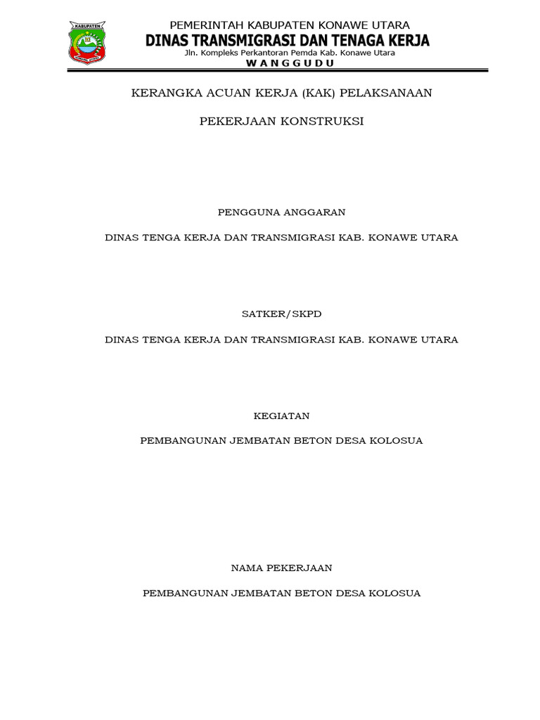 Kak Jembatan Kolosua | PDF