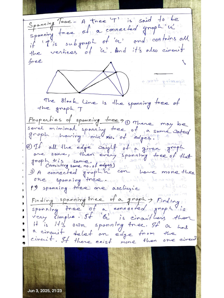 Spanning Tree Minimum Spanning Tree Kruskal Algorithm Prims Algorithm Graph Matrix Travel of ...