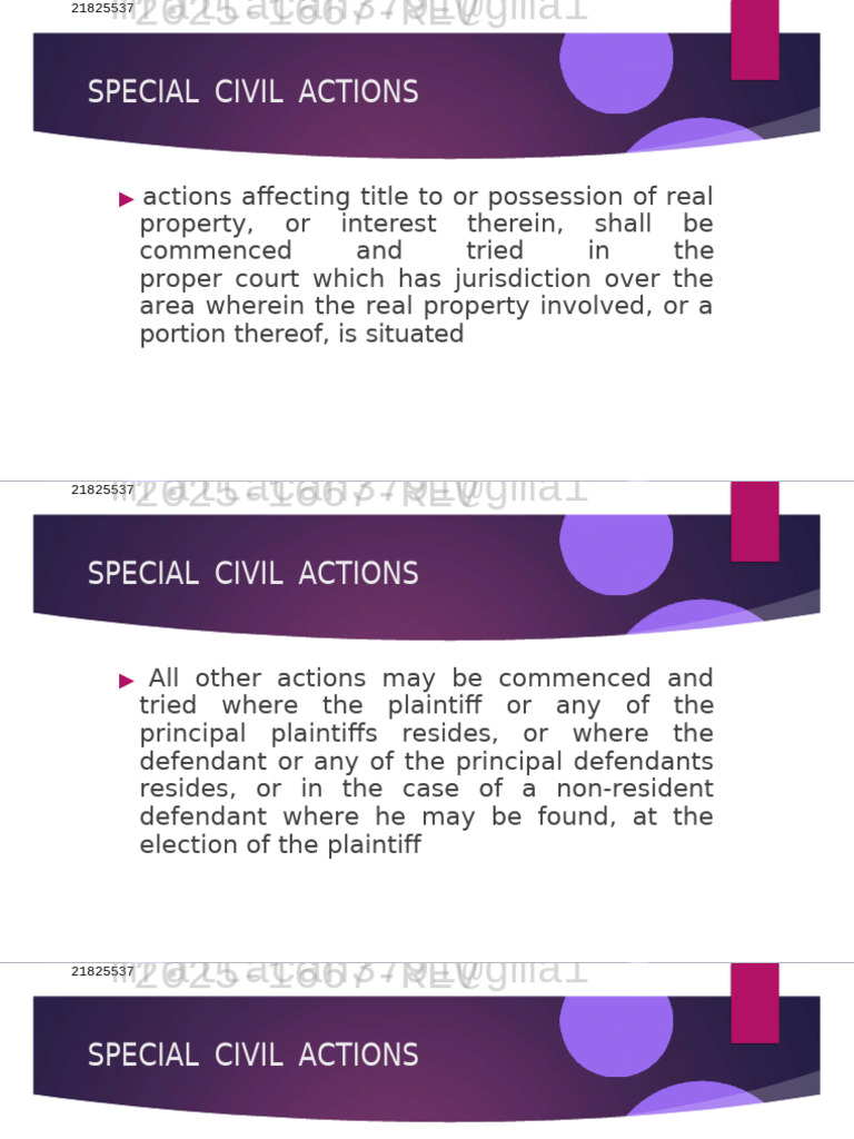 2025 - Lecturer's Materials - Remedial Law - Provisional Remedies and ...