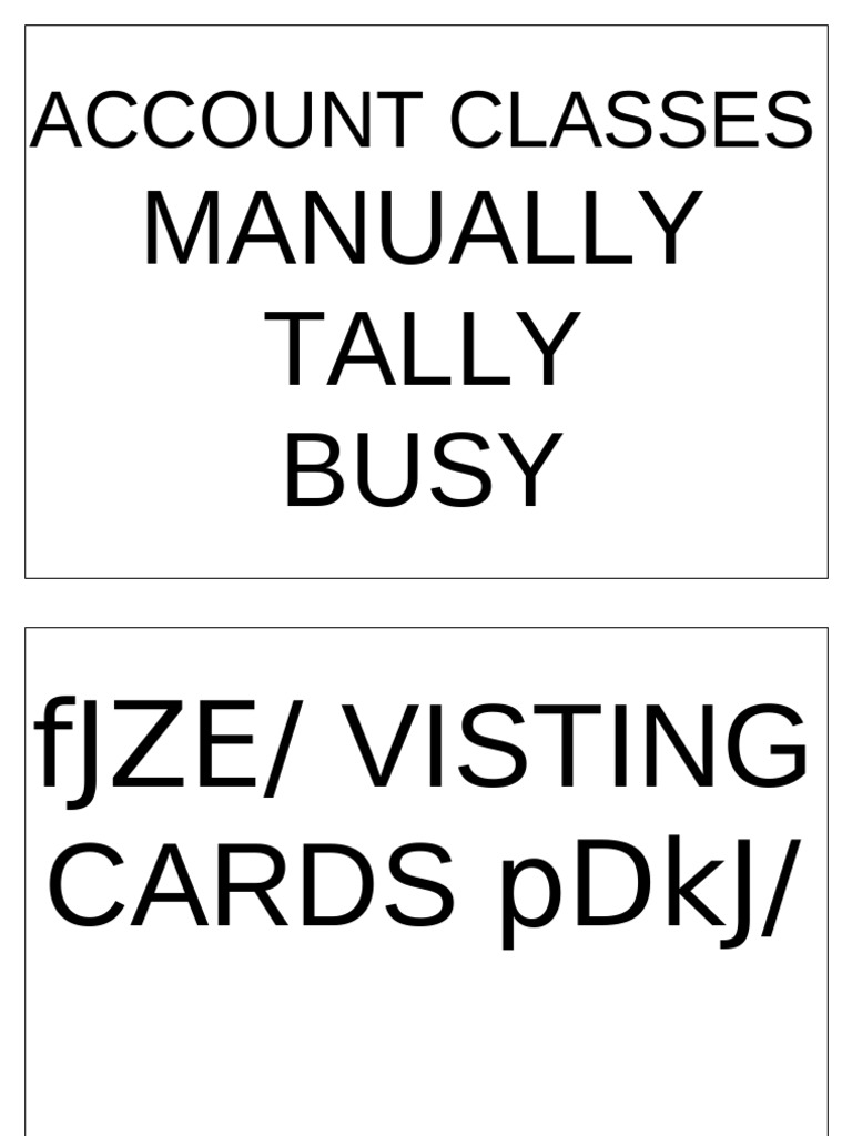 Account Tally | PDF