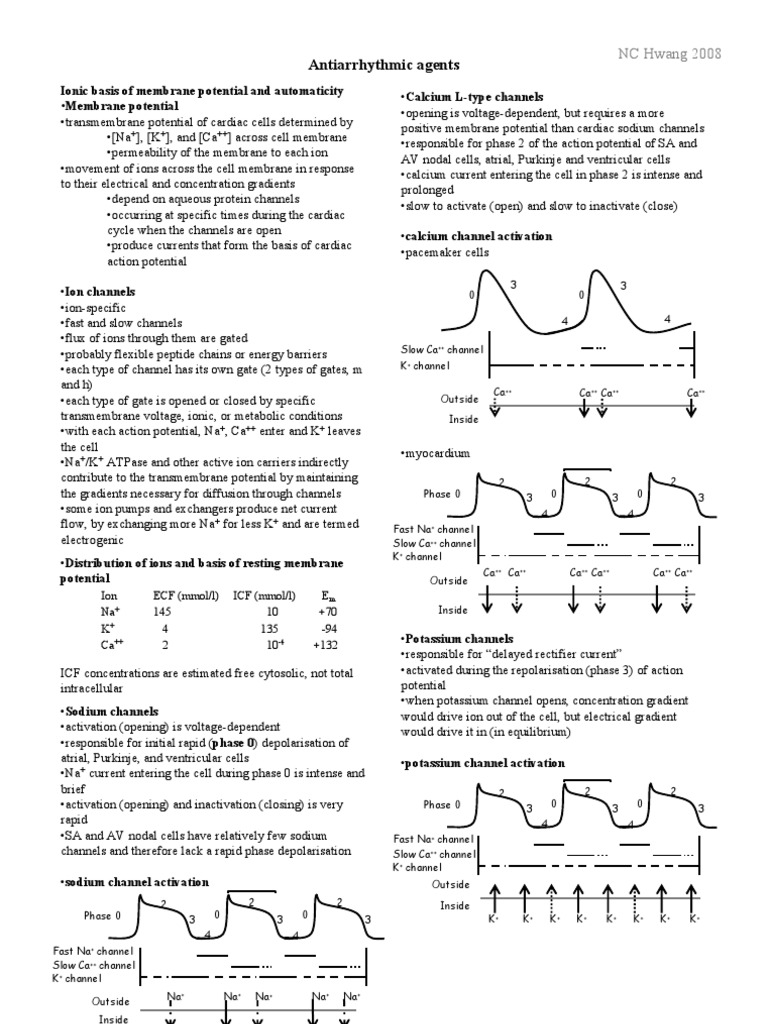 Antiarrhythmic Agents | Cardiac Arrhythmia | Membrane Potential