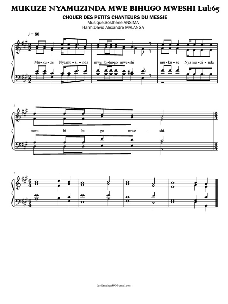 Mukuze Nyamuzinda Mwe Bihugu Mweshi Lulanga 65 | PDF