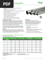 EMT Conduit Size and Dimensions Chart | PDF | Building Materials ...