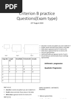 MYP Criterion B: Investigating Patterns | PDF | Teaching Methods ...