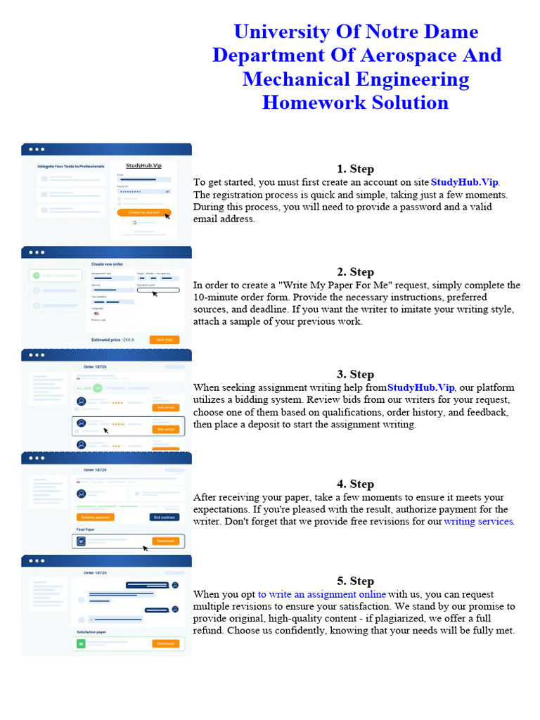 University of Notre Dame Department of Aerospace and Mechanical Engineering Homework Solution | PDF
