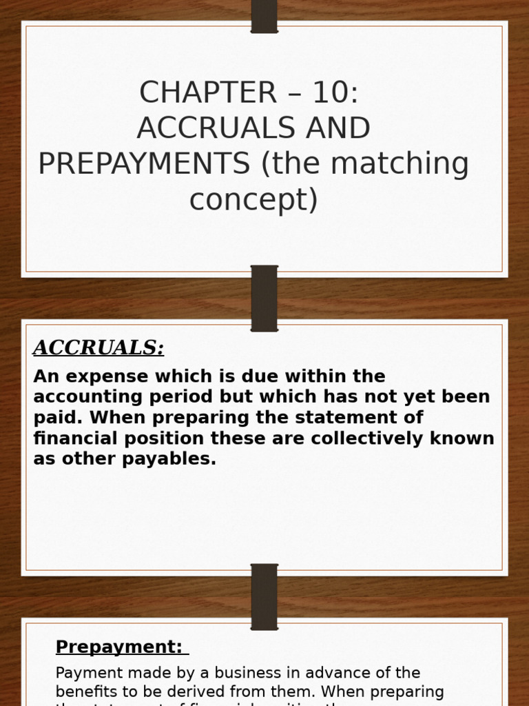 Accruals and Prepayments | PDF