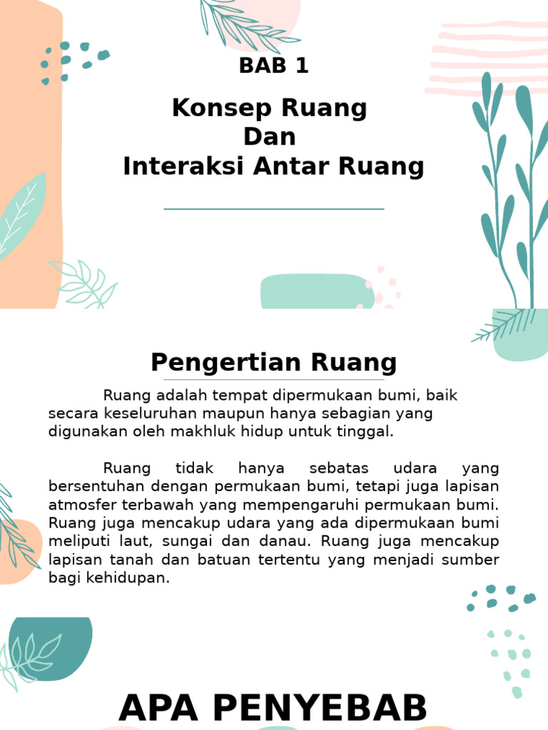 Konsep Ruang Dan Interaksi Antar Ruang | PDF