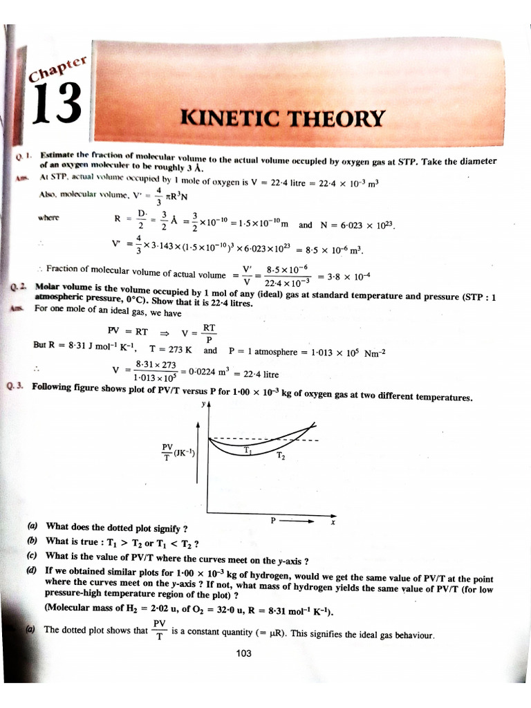 Kinetic Theory 1 | PDF