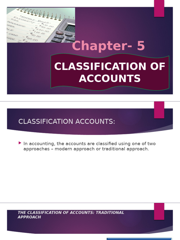 The Classification of Account | PDF