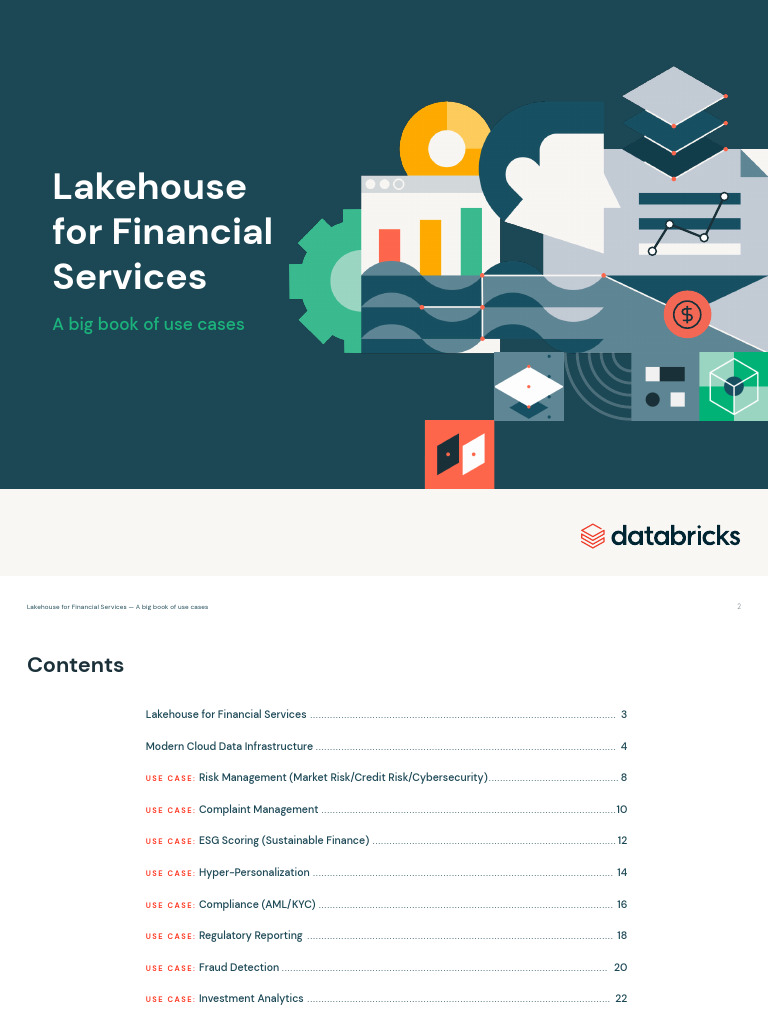 Lakehouse For Financial Services Final | PDF | Analytics | Cloud Computing