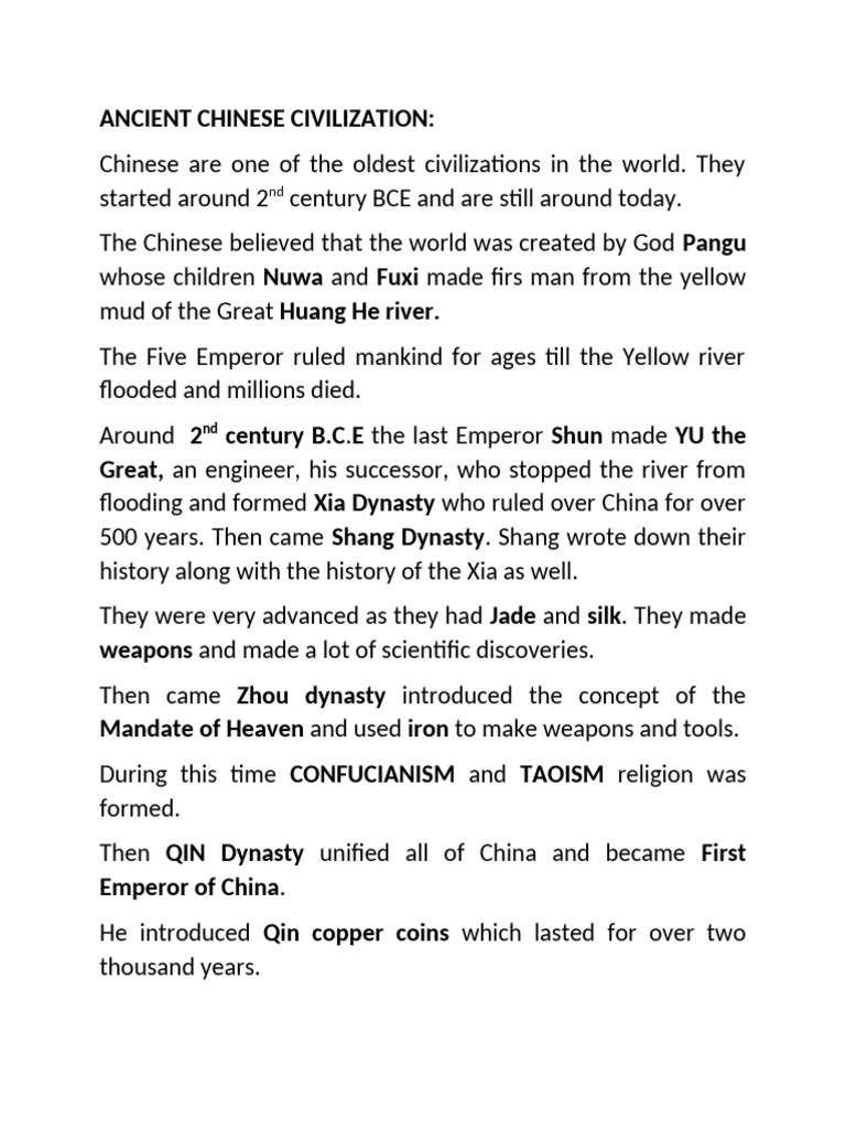 Overview of China's Dynasties and History | PDF
