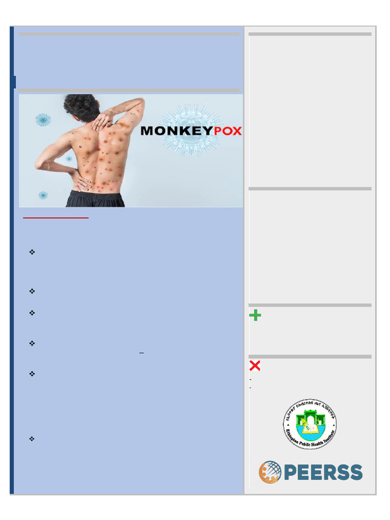 Monkeypox Outbreak Rapid Evidence Review EPHI | PDF | Smallpox | Human ...