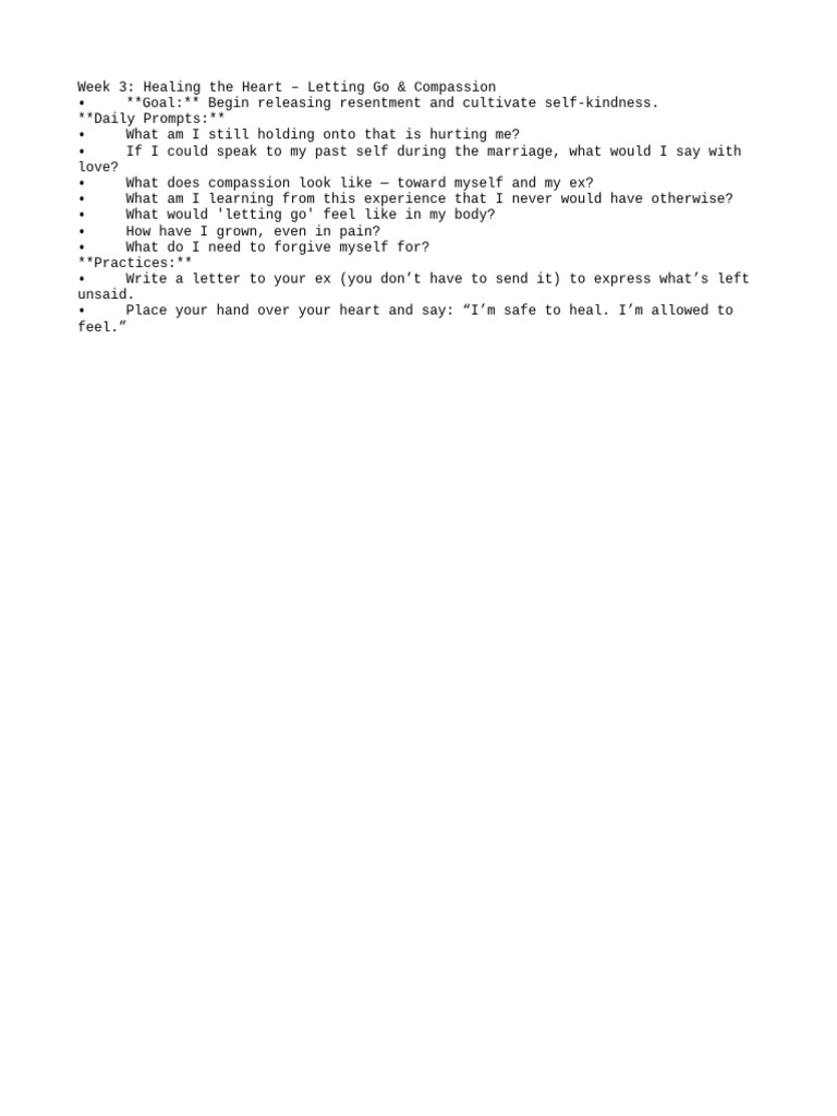 Healing Plan 3 | PDF